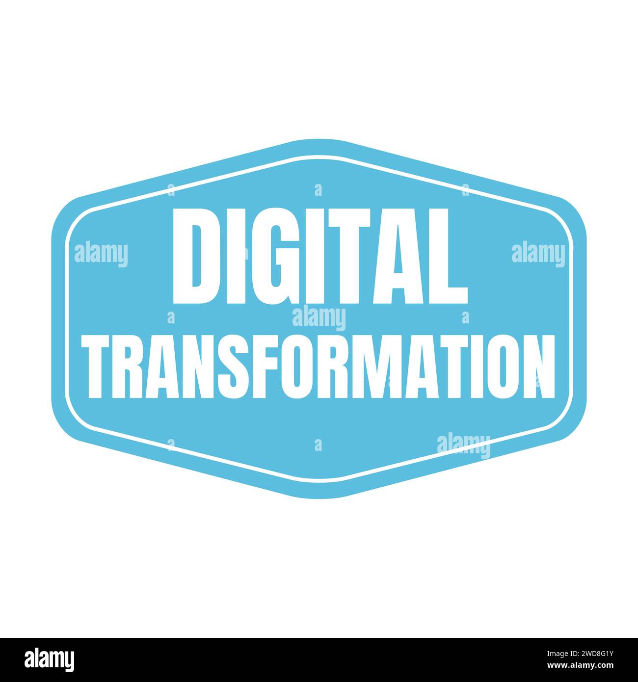 Digital transformation symbol icon Stock Photo - Alamy