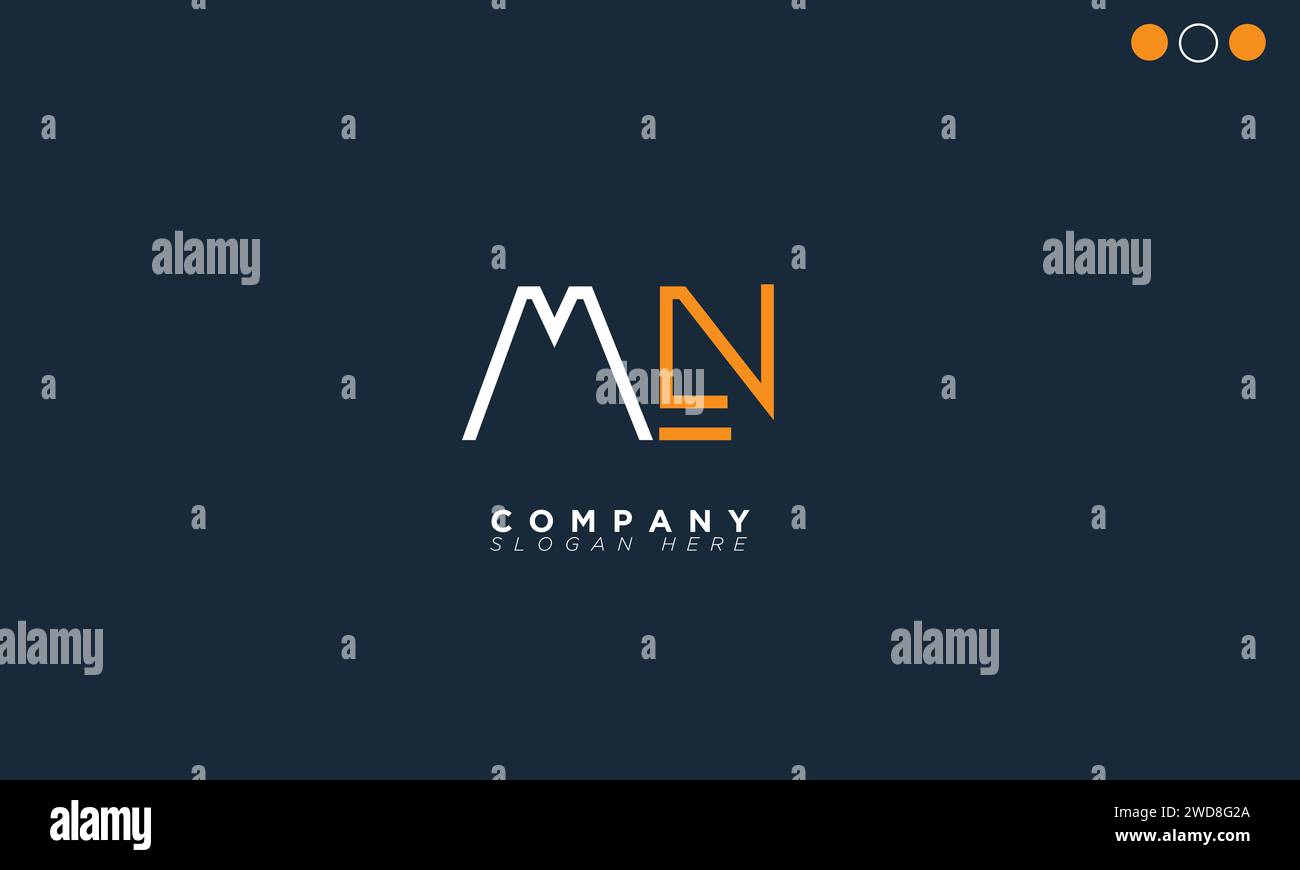 MN Alphabet letters Initials Monogram logo Stock Vector Image & Art - Alamy