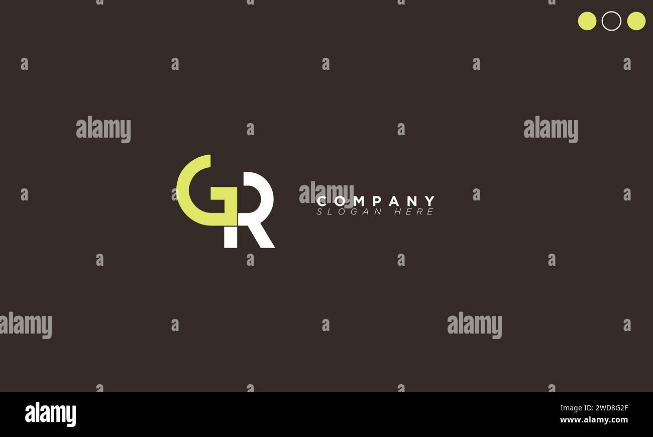 GR Alphabet letters Initials Monogram logo Stock Vector Image & Art - Alamy