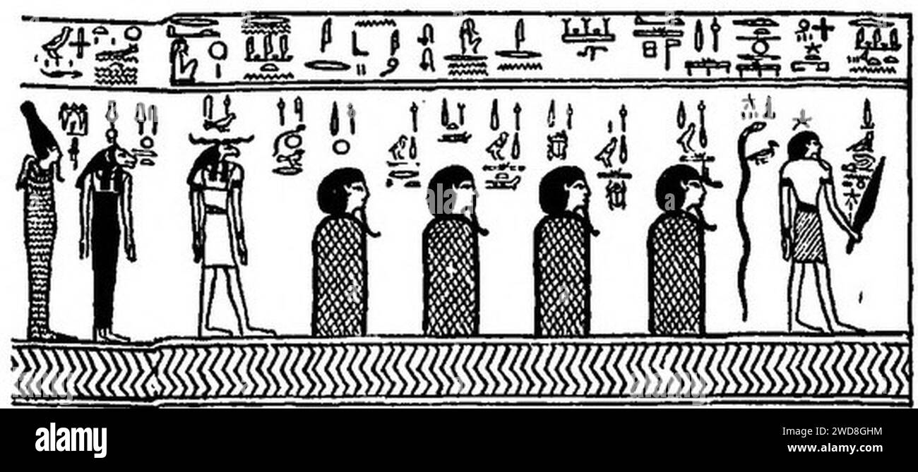 20 The Egyptian Heaven and Hell, v1 0014 Stock Photo - Alamy