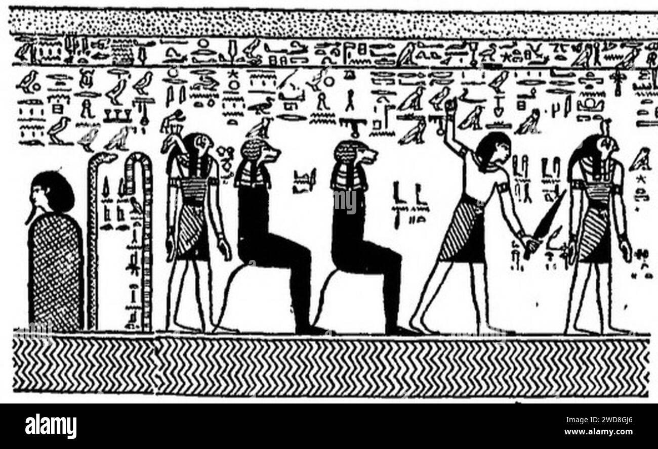 20 The Egyptian Heaven and Hell, v1 0038 Stock Photo - Alamy