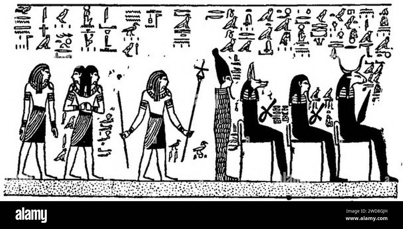 20 The Egyptian Heaven and Hell, v1 0041 Stock Photo - Alamy