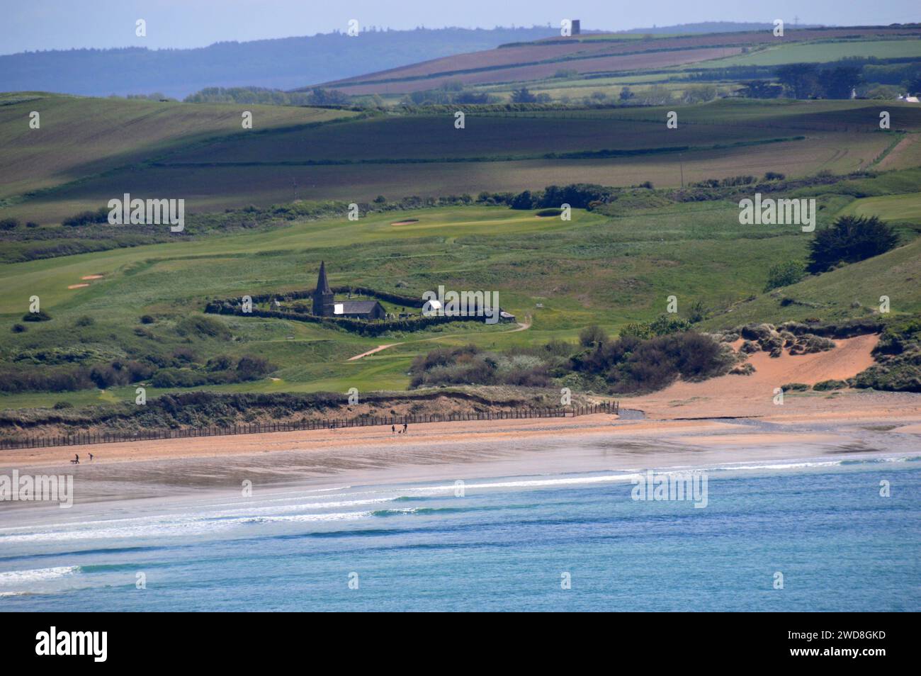 St Enodoc Church Trebetherick in the Parish of St Minver amongst the ...