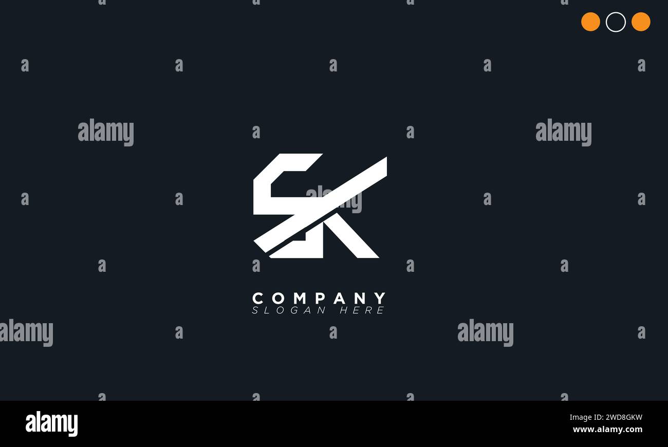 SK Alphabet letters Initials Monogram logo Stock Vector Image & Art - Alamy
