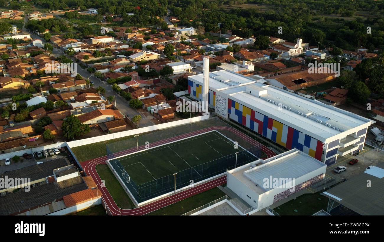 formosa do rio preto, bahia, brazil - december 8, 2023: aerial view of ...