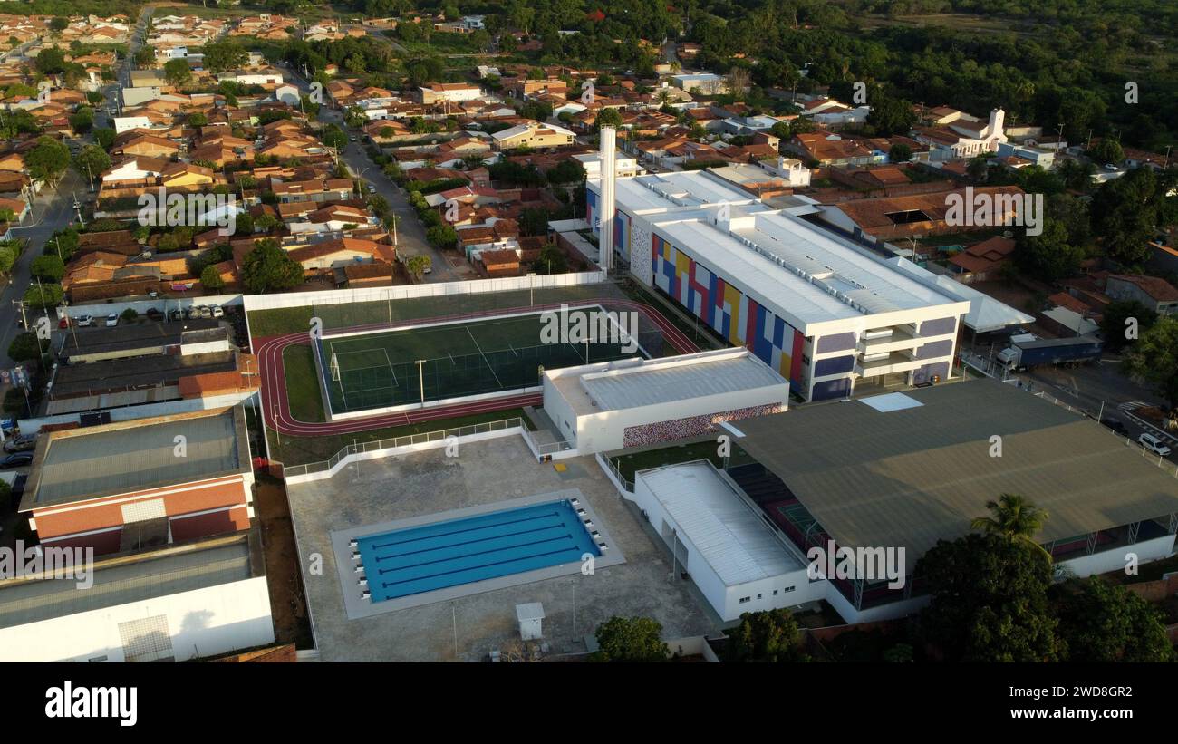 formosa do rio preto, bahia, brazil - december 8, 2023: aerial view of ...