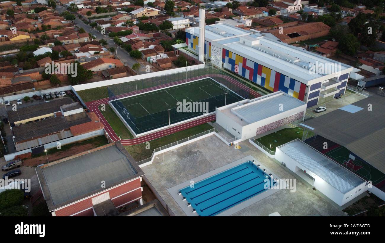 formosa do rio preto, bahia, brazil - december 8, 2023: aerial view of ...