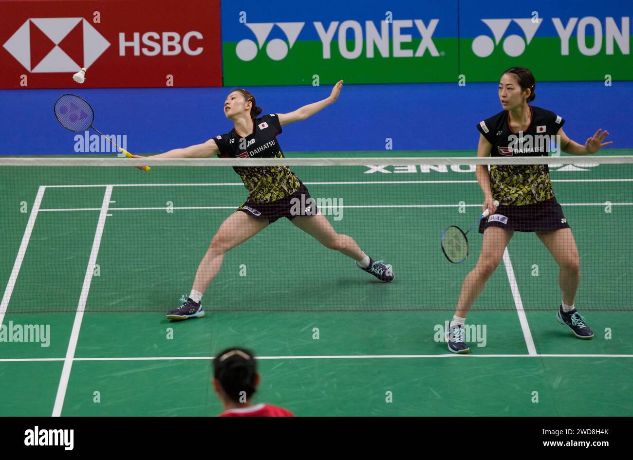 Japan's Nami Matsuyama and Chiharu Shida compete against China's Zhang ...