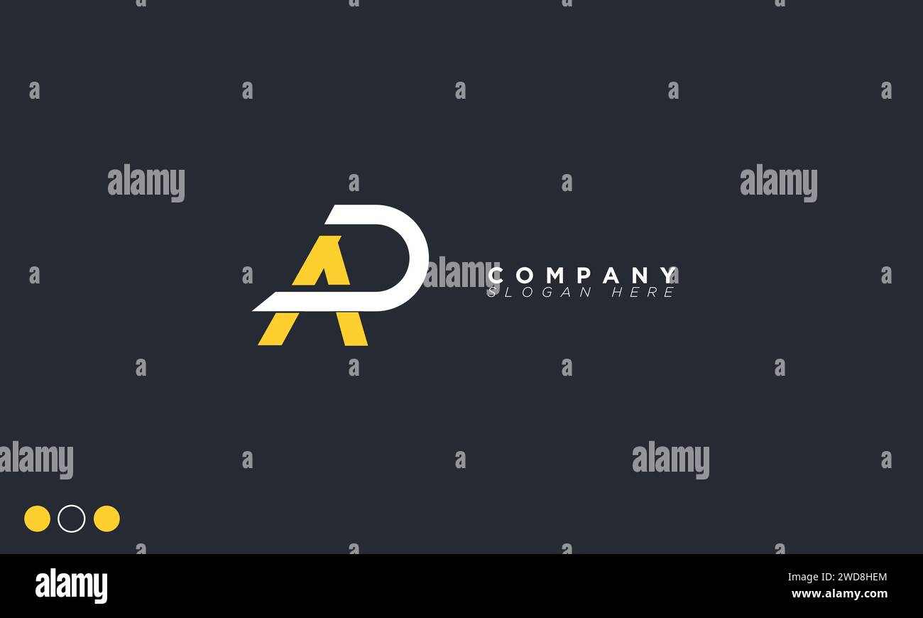 AD Alphabet letters Initials Monogram logo Stock Vector Image & Art - Alamy