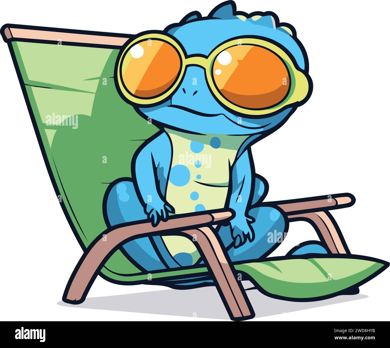 Deck chair sign Stock Vector Images - Alamy