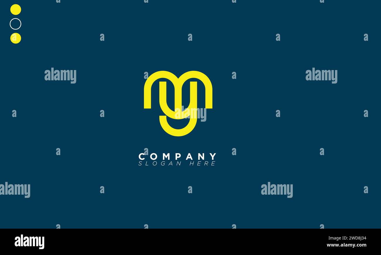 MY Alphabet letters Initials Monogram logo Stock Vector Image & Art - Alamy