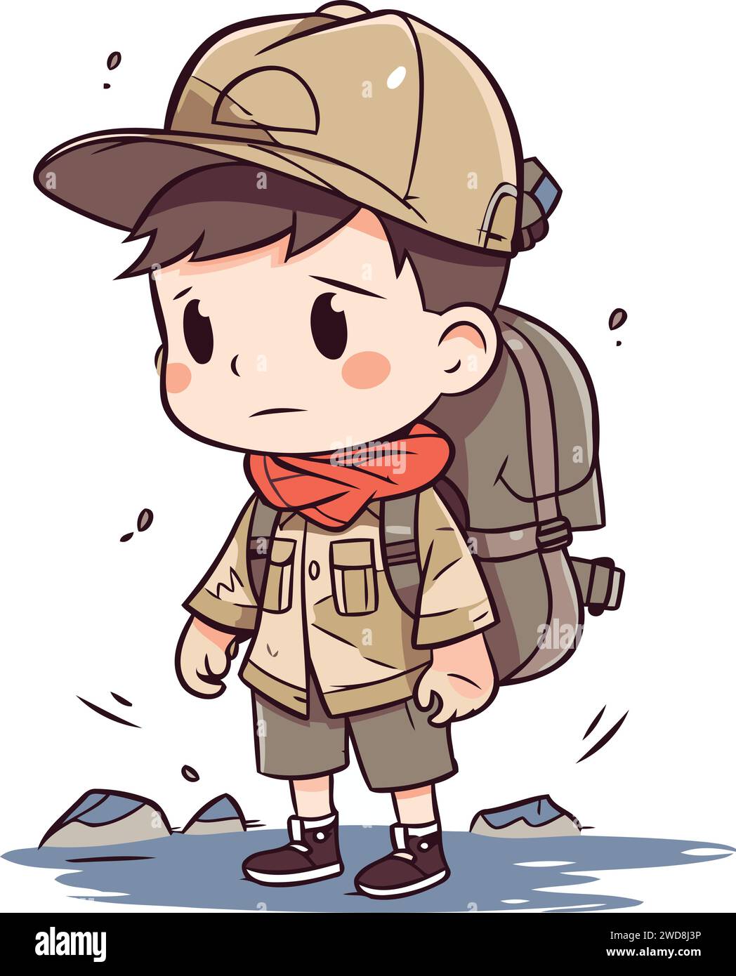 Boy wearing a cap Stock Vector Images - Alamy