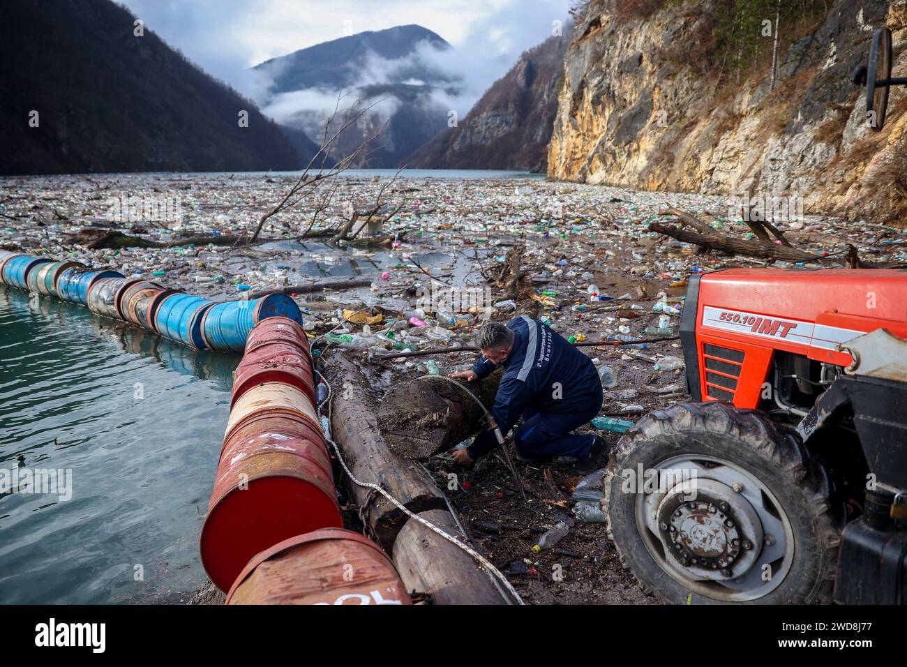 Tons of waste dumped in poorly regulated riverside landfills or ...