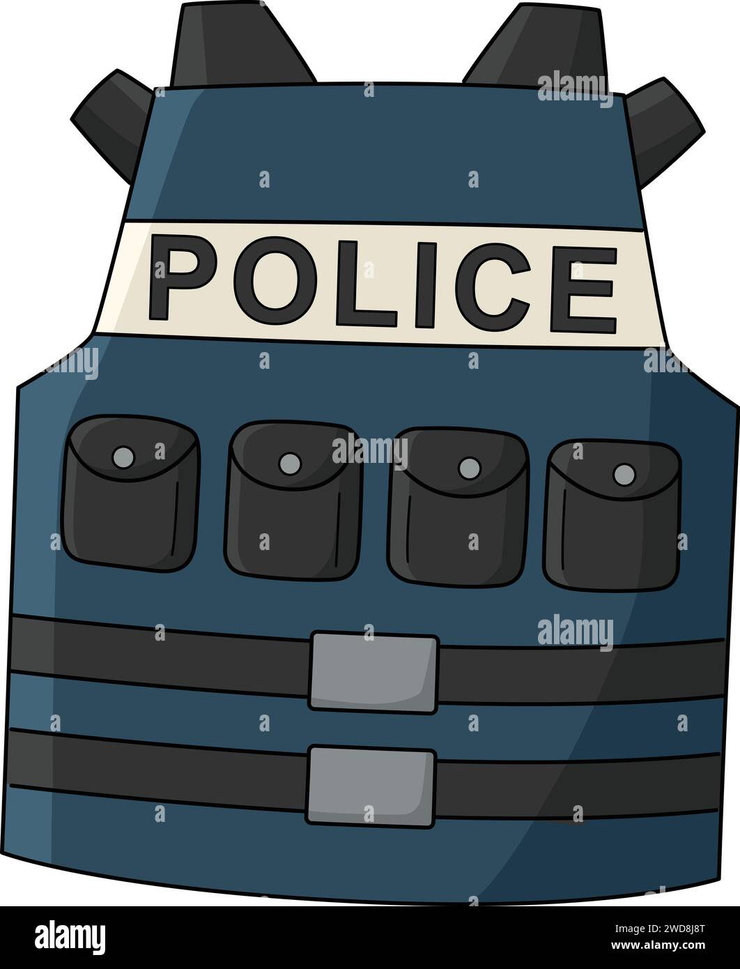 Policeman police bulletproof vest Stock Vector Images - Alamy