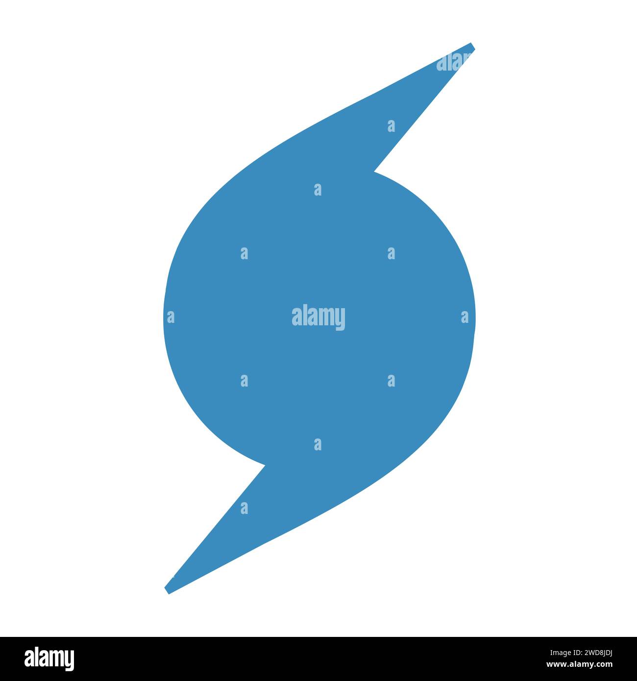 Blue hurricane symbol icon illustration Stock Photo - Alamy
