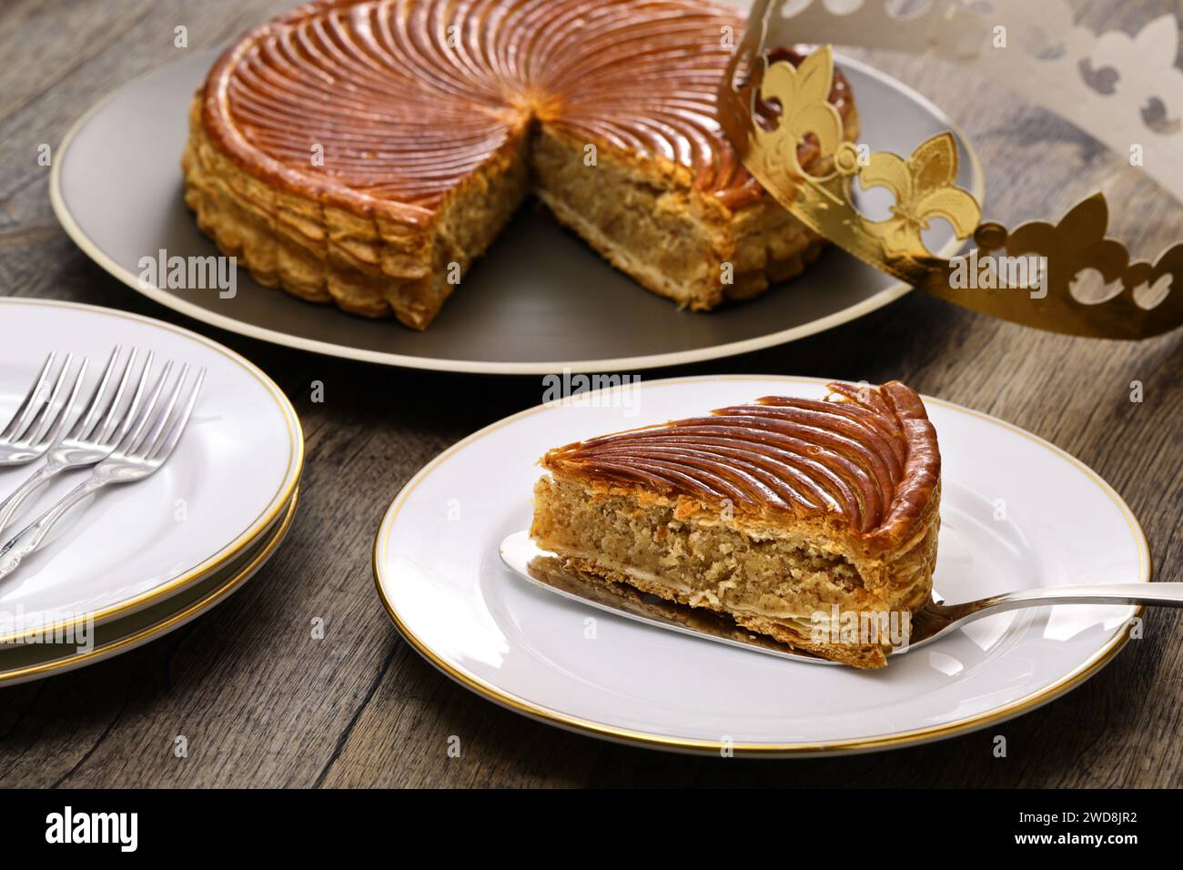 galette des rois, French king cake Stock Photo - Alamy