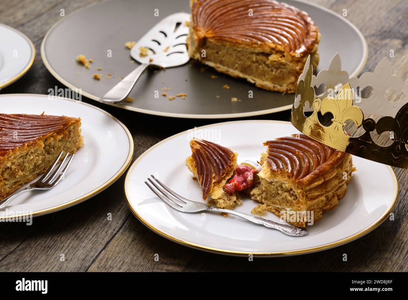 galette des rois, French king cake Stock Photo - Alamy