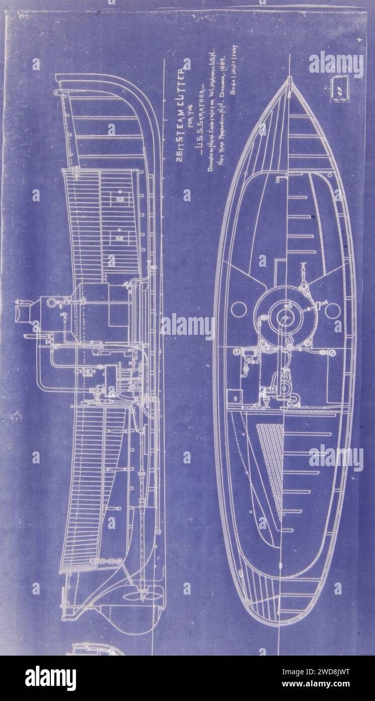 28 Foot Steam Cutter for the USS Saratoga Stock Photo - Alamy