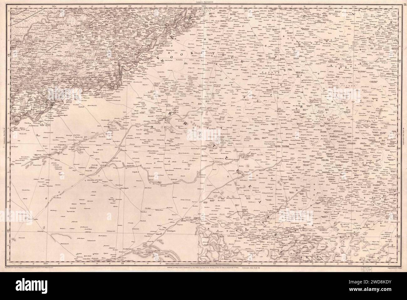 31 Sheet Indian Atlas (1865 Stock Photo - Alamy