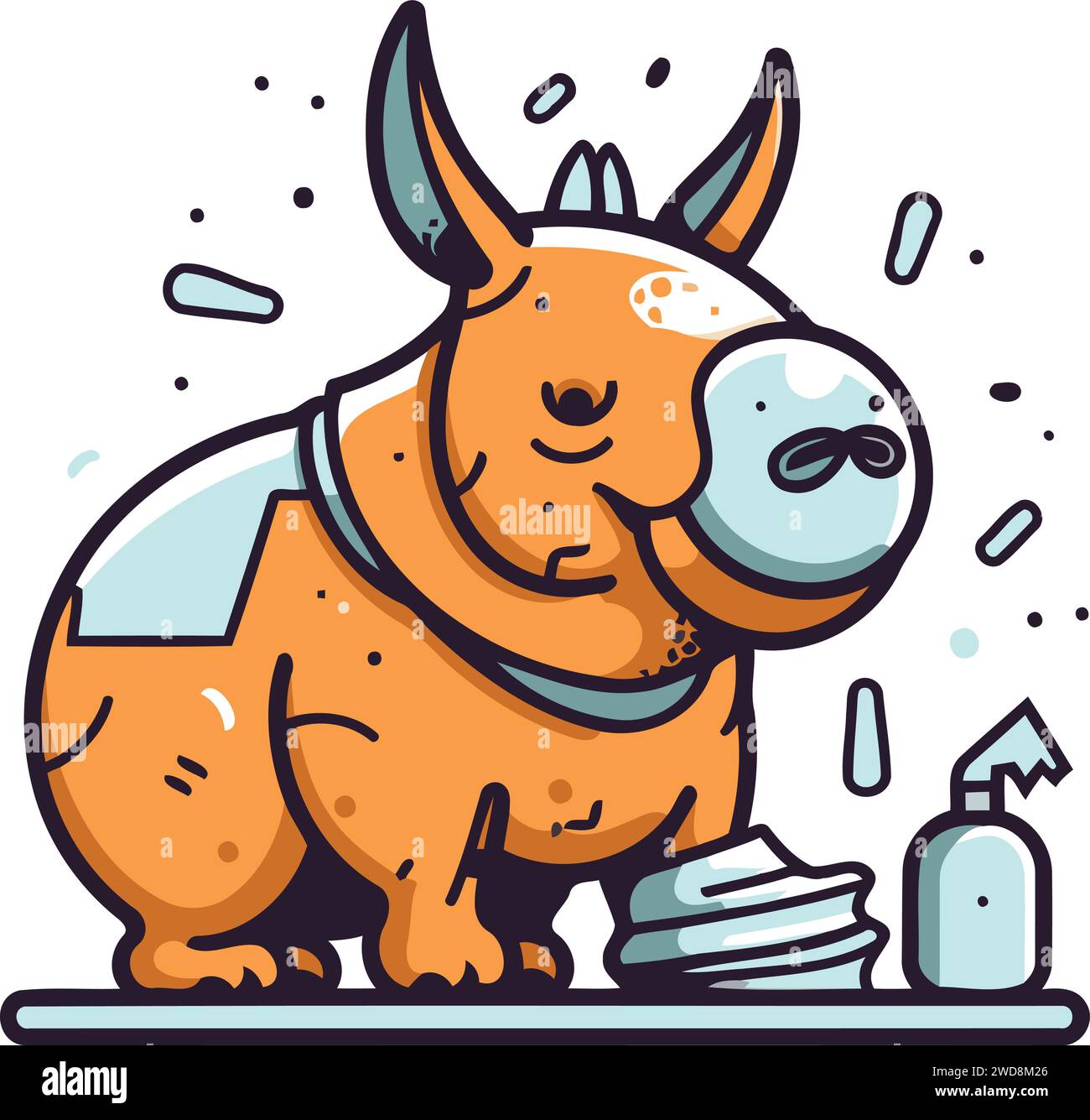 Donkey bath Stock Vector Images - Alamy