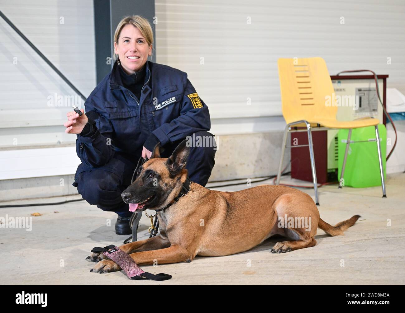 19 January 2024, Baden-Württemberg, Göppingen: Police Captain Julia ...