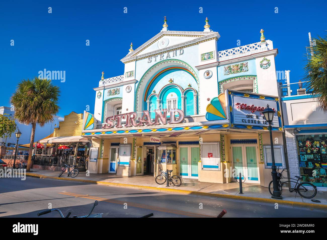 Key West, Florida, USA, March 30 2022: Strand Building in tourist ...