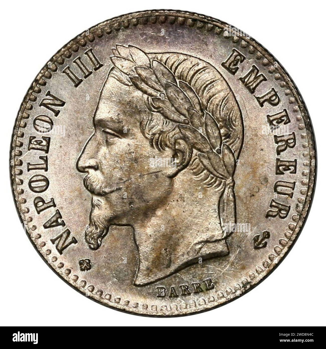 50 cents - Empire of France (1865) Bielik-coins 02 Stock Photo - Alamy