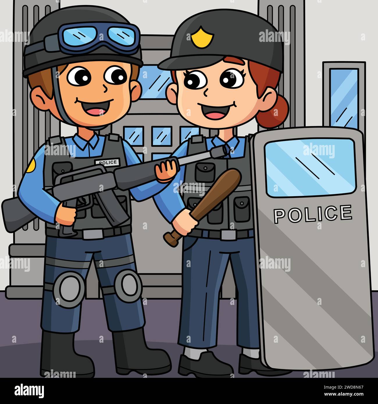 Police officers in art Stock Vector Images - Alamy