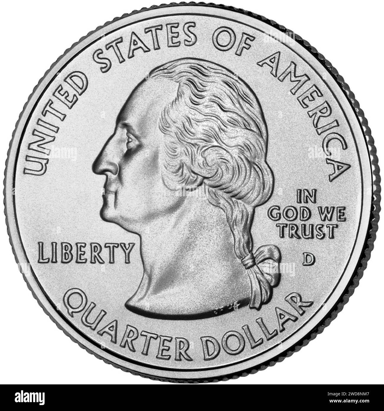 50 State and Territories quarter obverse (Denver Stock Photo - Alamy