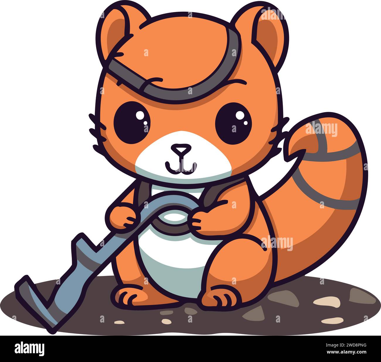 Chipmunk illustration Cut Out Stock Images & Pictures - Alamy