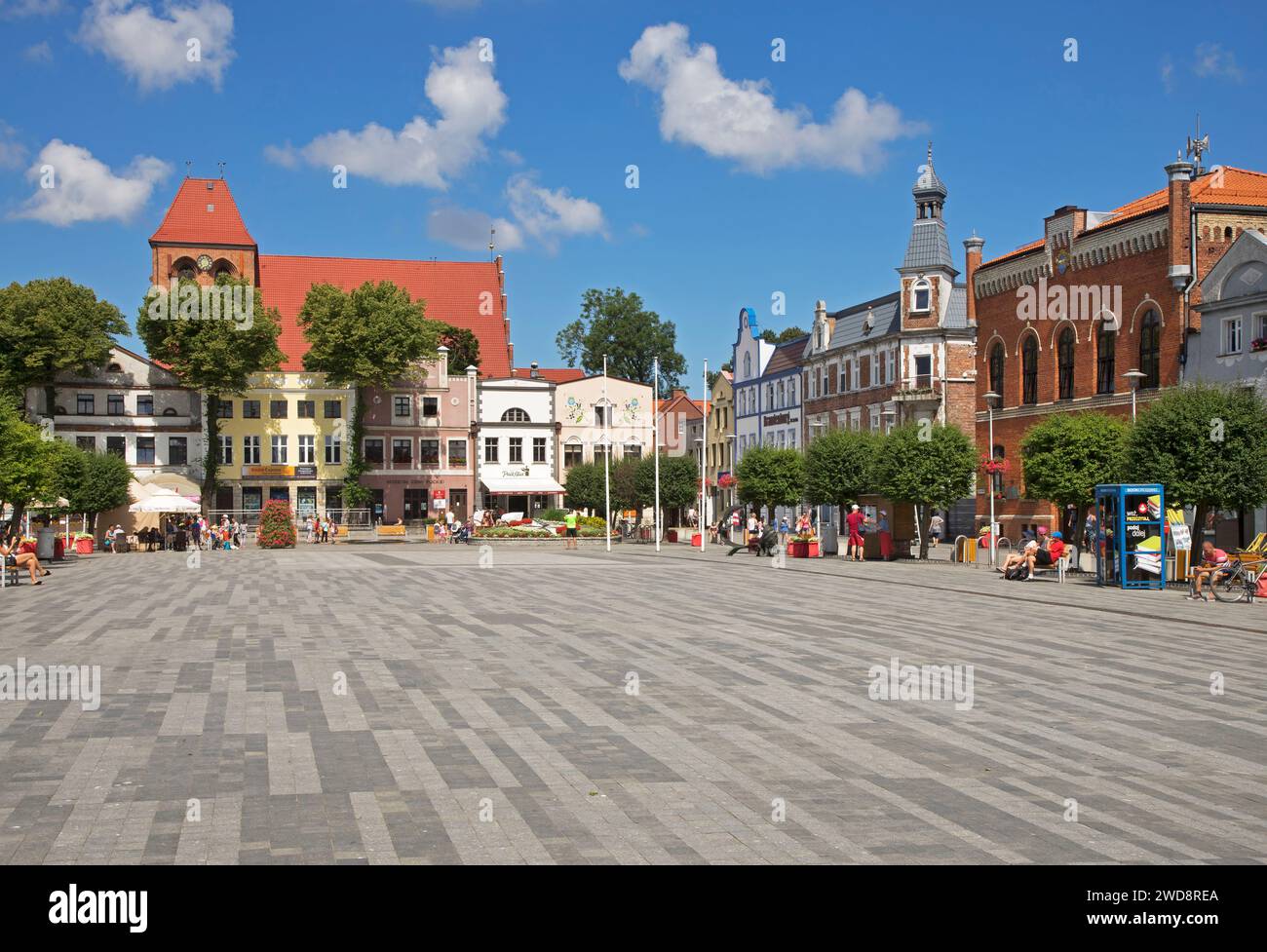 Market square in Puck. Poland Stock Photo - Alamy