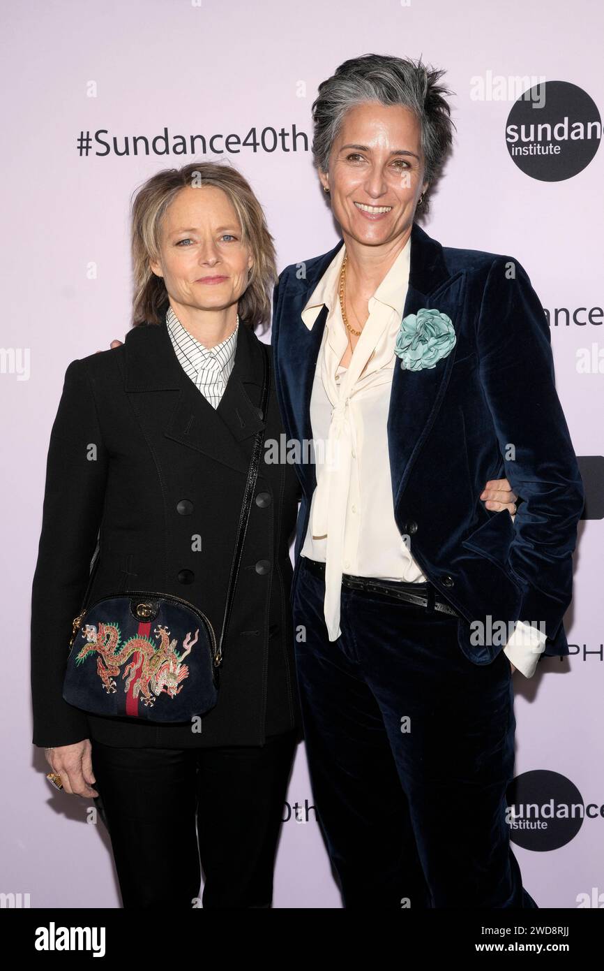 Jodie Foster, left, and Alexandra Hedison attend the 2024 Sundance Film ...