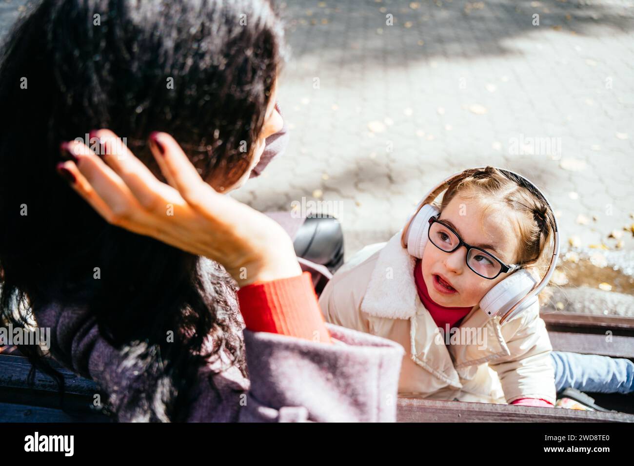 Life in the education age of special children, Happy disability kid ...