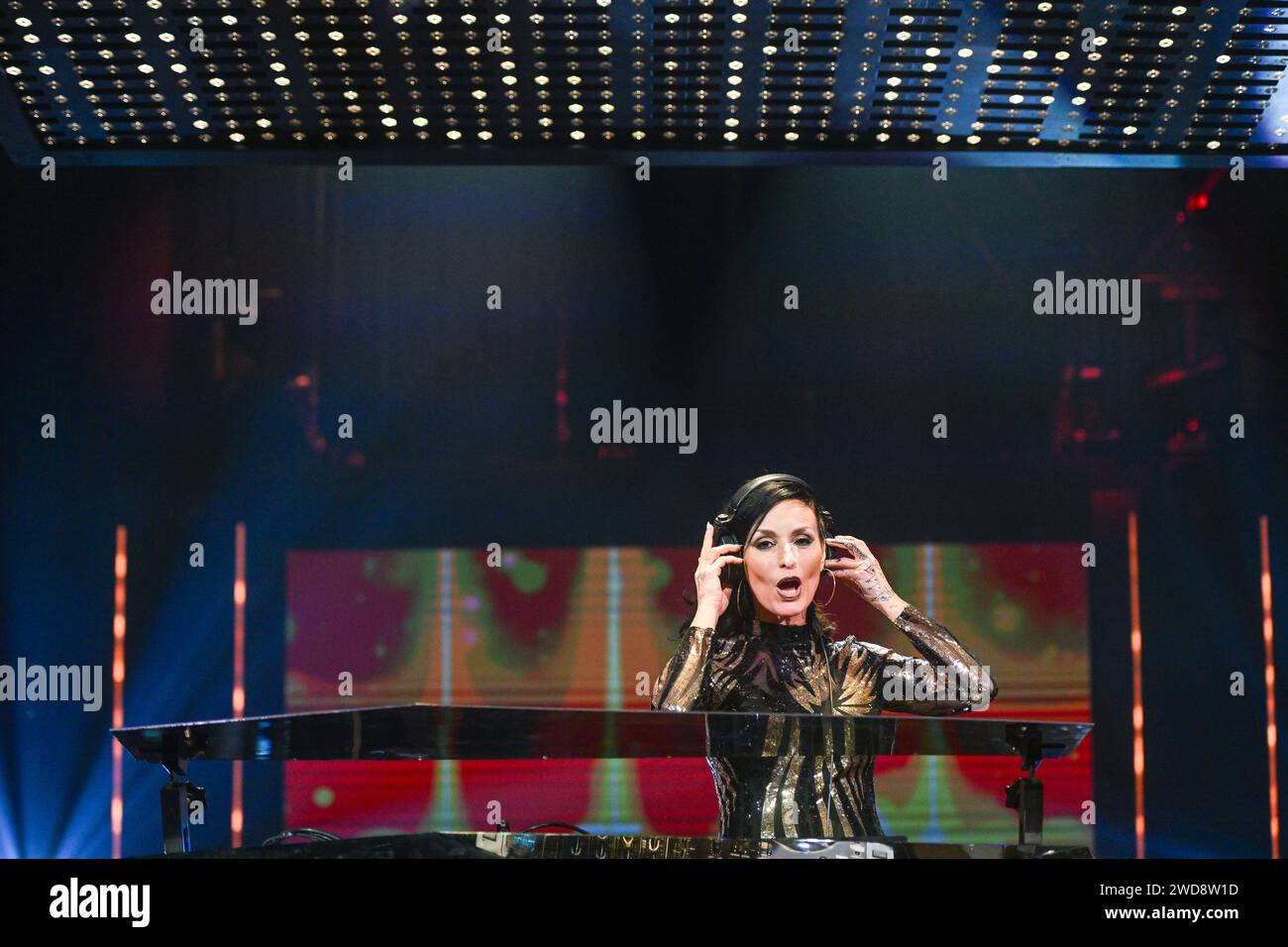 Antwerp, Belgium. 18th Jan, 2024. Afterparty with DJ Zohra pictured ...