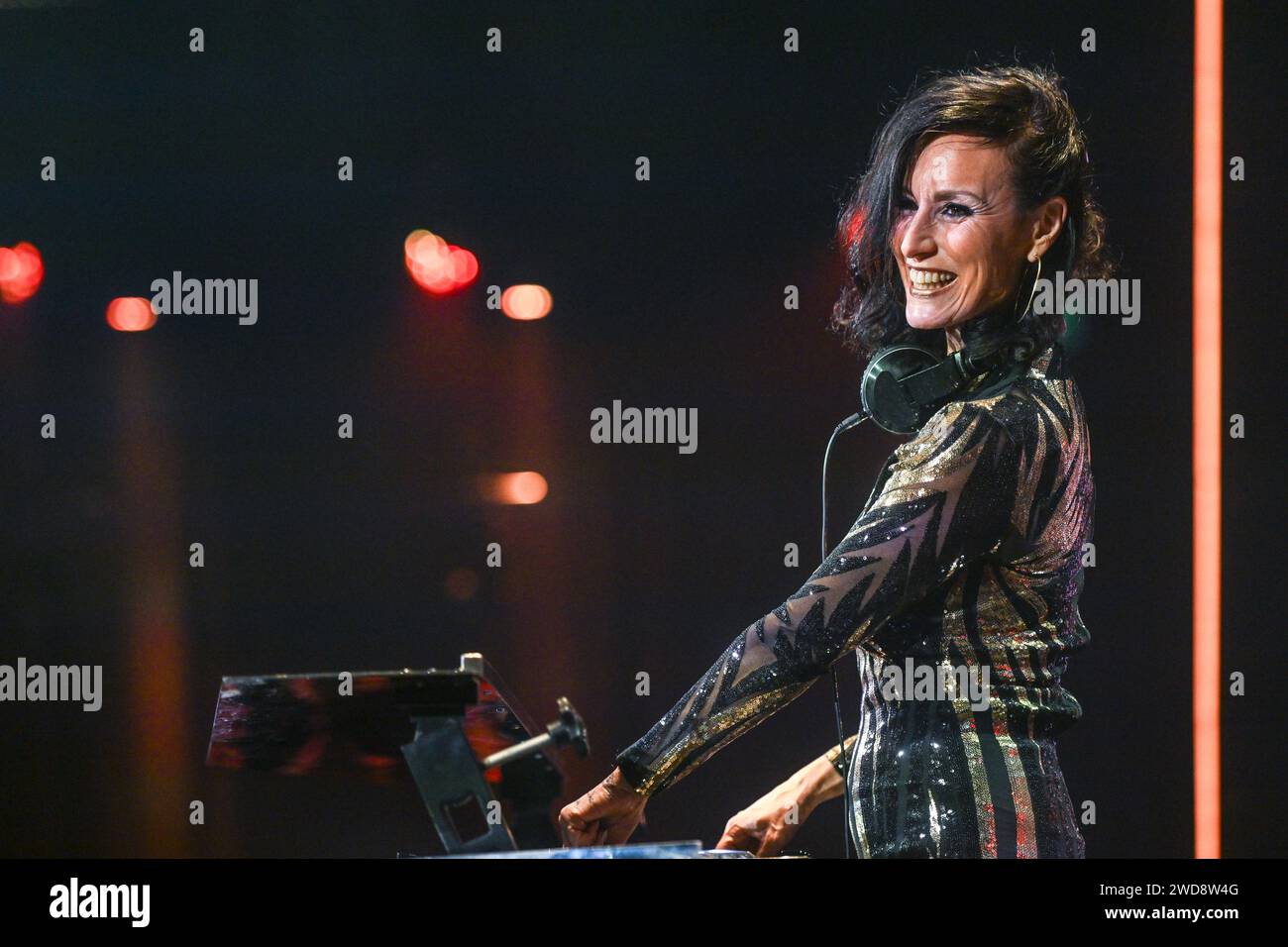 Antwerp, Belgium. 18th Jan, 2024. Afterparty with DJ Zohra pictured ...