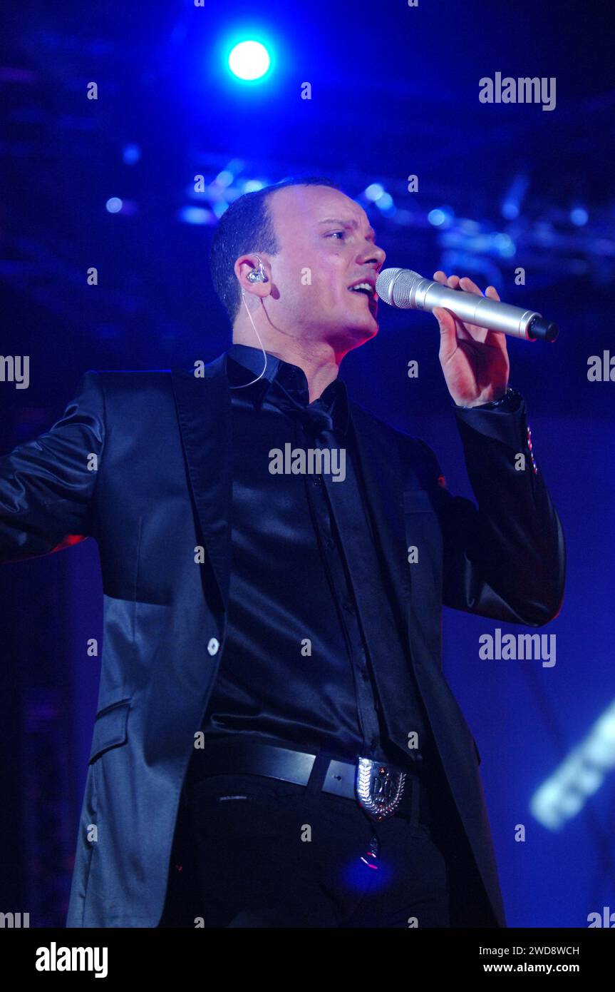 Milan Italy 2007-02-27: Gigi D’Alessio,Italian singer, live concert at ...