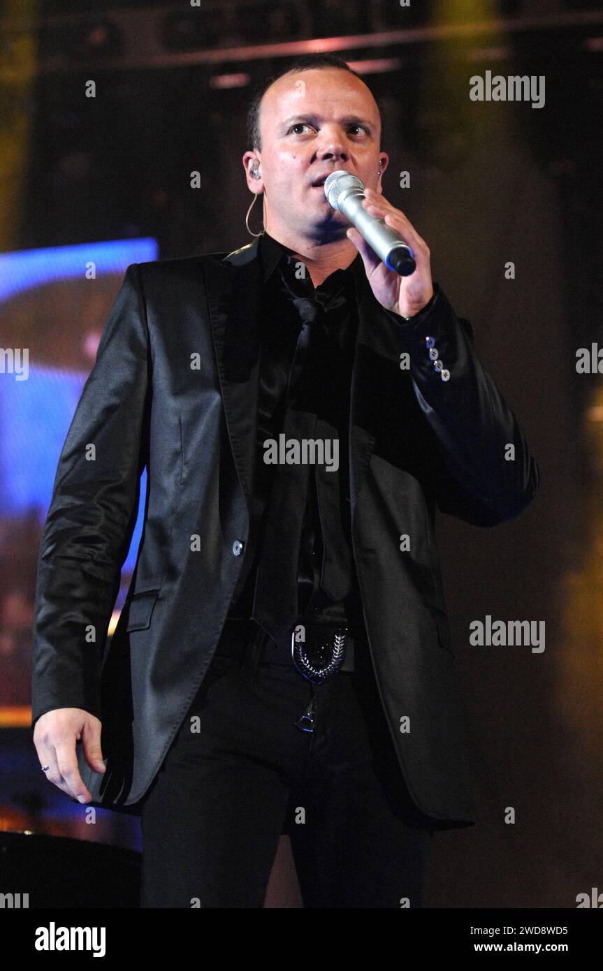 Milan Italy 2007-02-27: Gigi D’Alessio,Italian singer, live concert at ...
