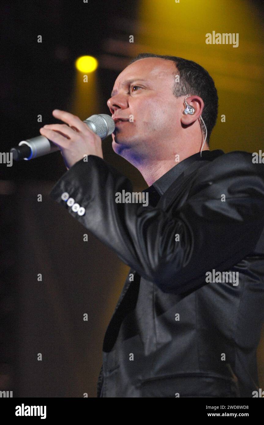 Milan Italy 2007-02-27: Gigi D’Alessio,Italian singer, live concert at ...