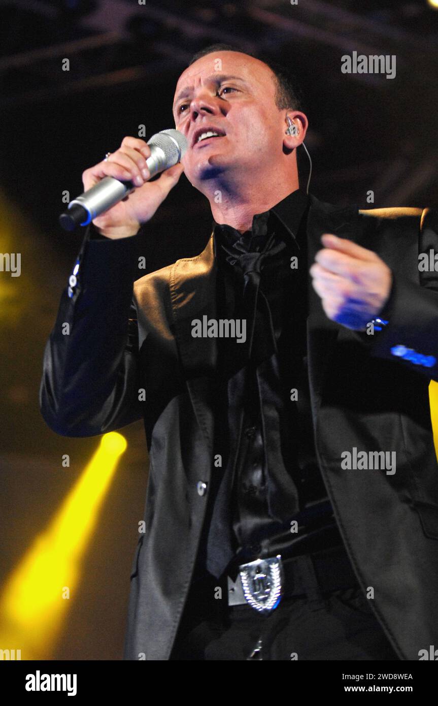 Milan Italy 2007-02-27: Gigi D’Alessio,Italian singer, live concert at ...