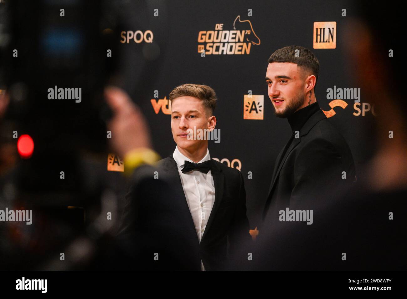 Antwerp, Belgium. 18th Jan, 2024. Yari Verschaeren and Zeno Debast of ...