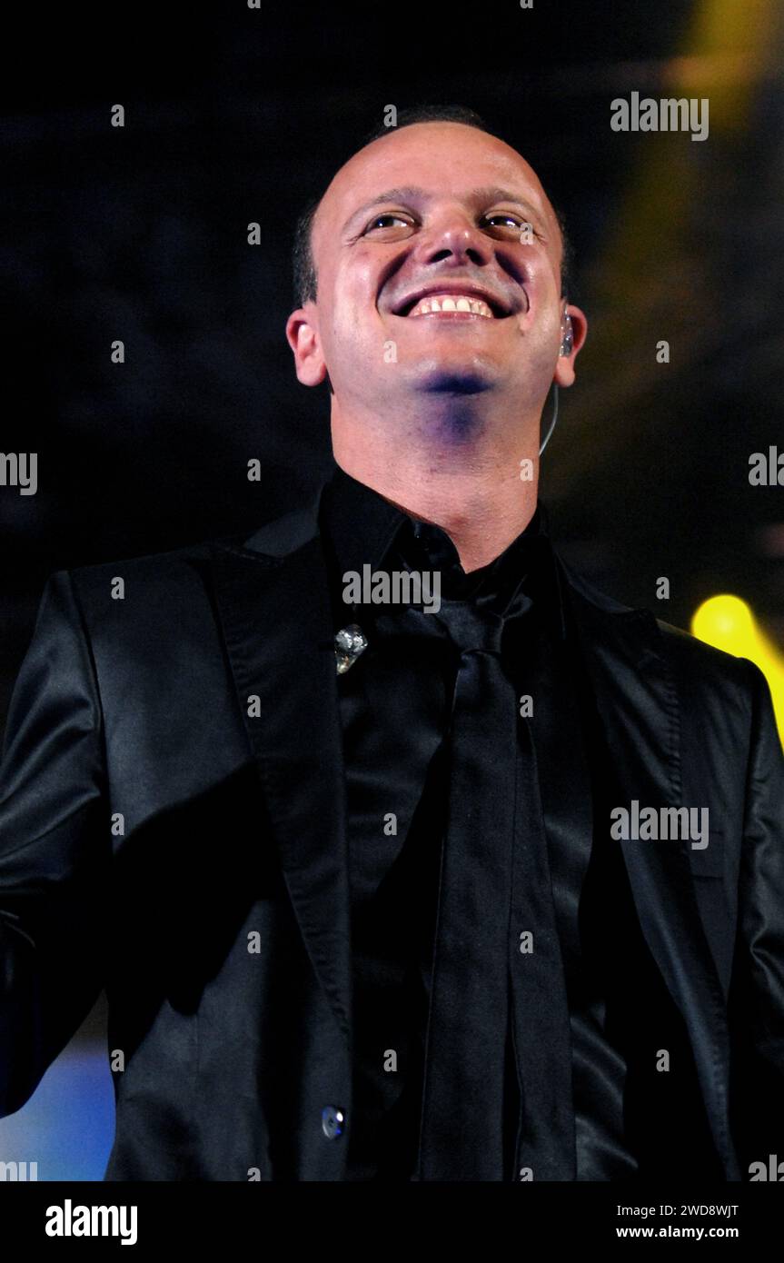 Milan Italy 2007-02-27: Gigi D’Alessio,Italian singer, live concert at ...
