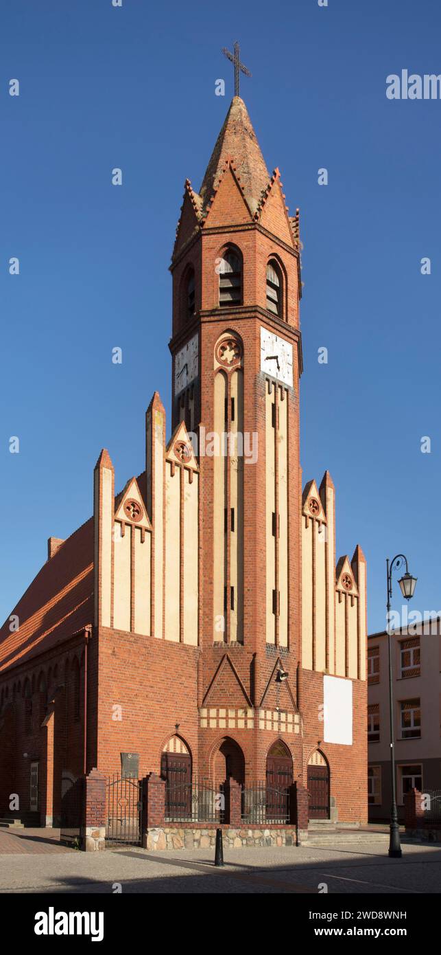 Parish church of Blessed Virgin Mary Queen of Poland in Znin. Poland ...