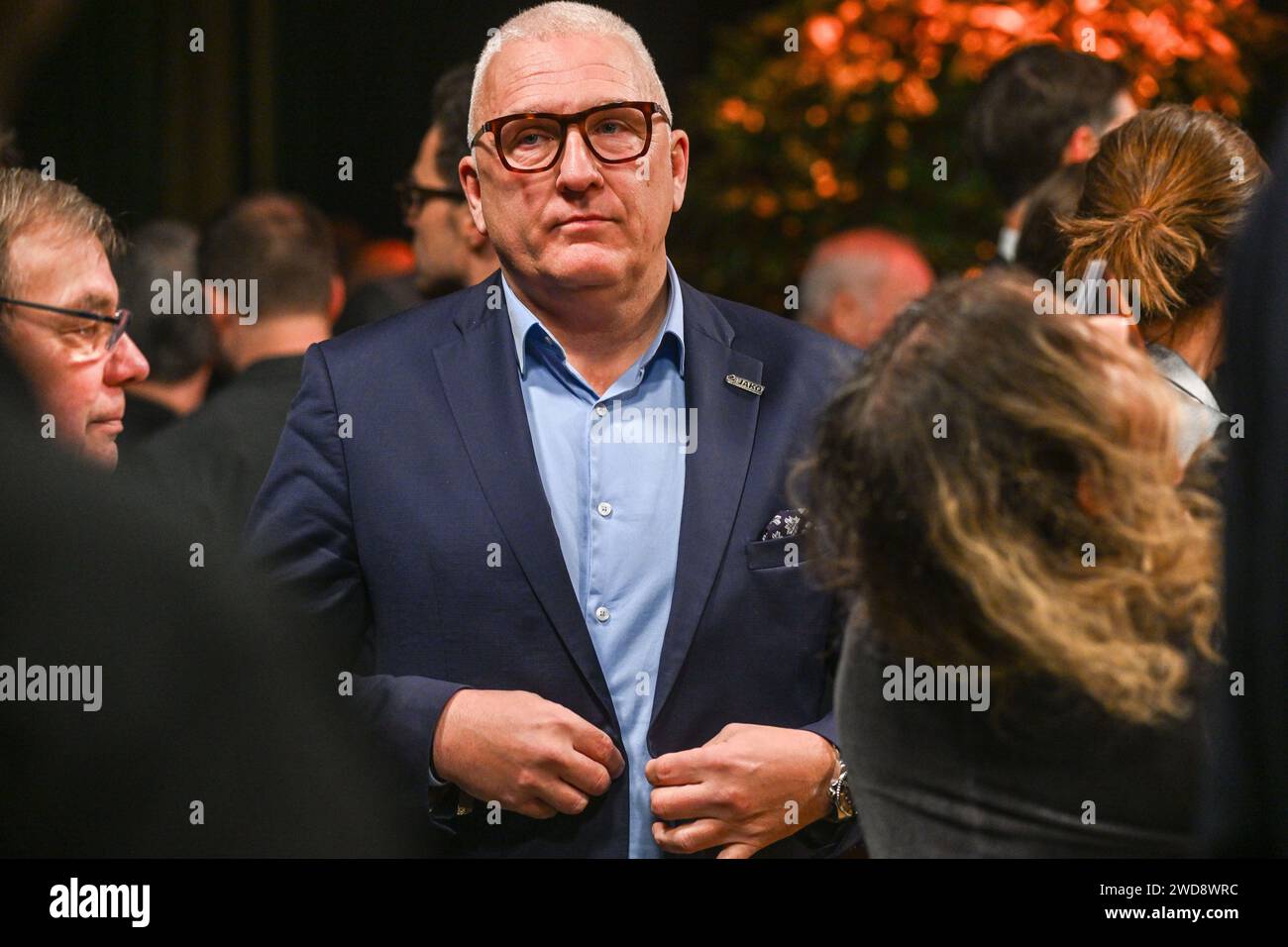 Antwerp, Belgium. 18th Jan, 2024. former player Eric Van Meir pictured ...