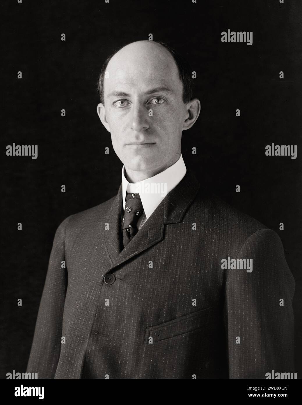 Wilbur Wright (1871-1948), age 38, head and shoulders - The Wright ...