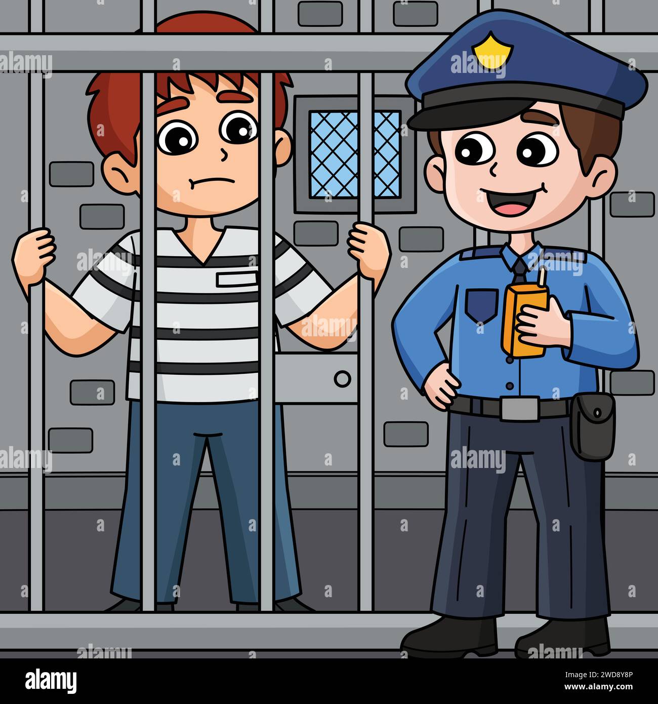 Cartoon prisoner hi-res stock photography and images - Alamy