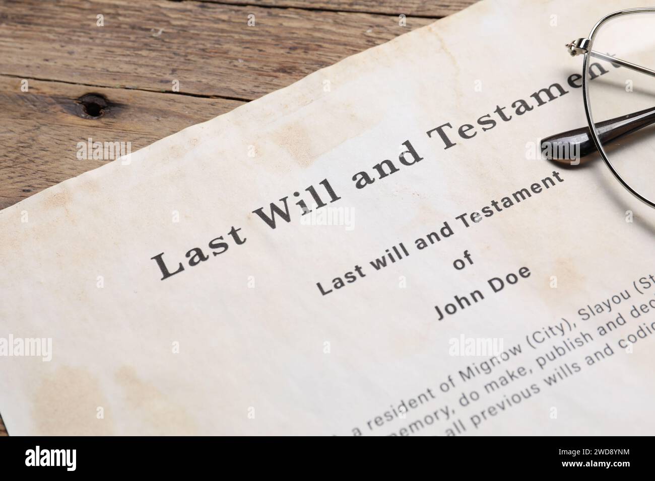 Certificate of inheritance hi-res stock photography and images - Alamy