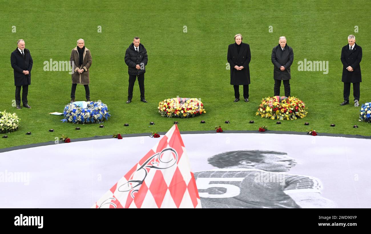 Munich, Germany. 19th Jan, 2024. Soccer: FC Bayern Munich's memorial ...