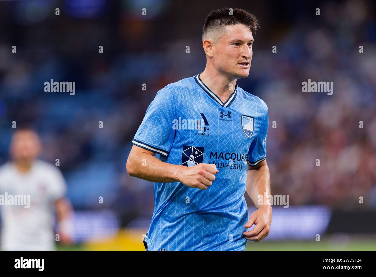 Sydney, Australia. 19th Jan, 2024. Joseph Lolley of Sydney FC looks on ...
