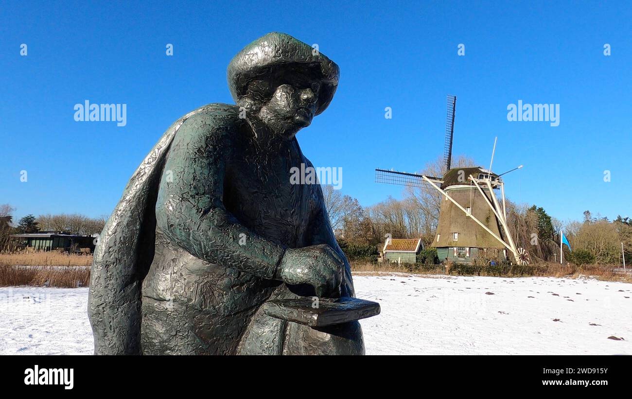 Amsterdam The Netherlands 19th January 2024 Winter scenes in Amsterdam ...