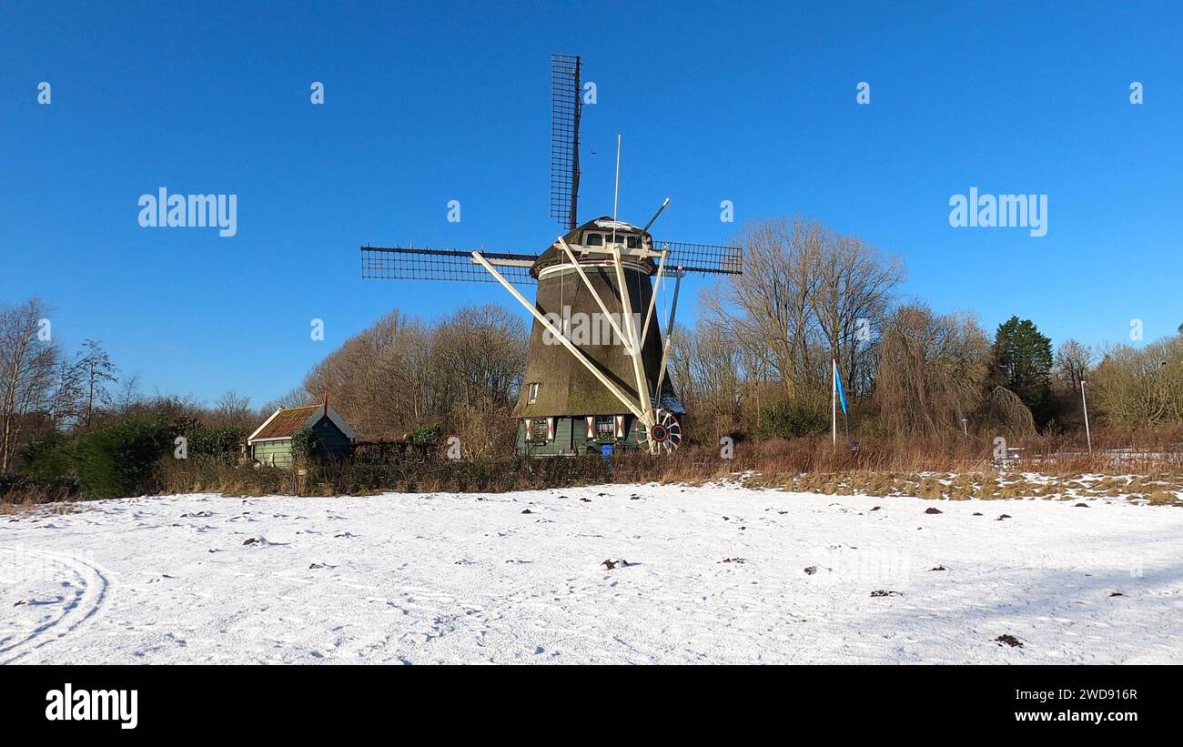 Amsterdam The Netherlands 19th January 2024 Winter scenes in Amsterdam ...